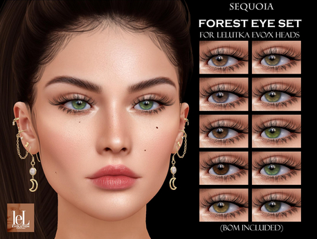 Second Life Marketplace - ::Sequoia:: Forest eye set for Lelutka Evo/X